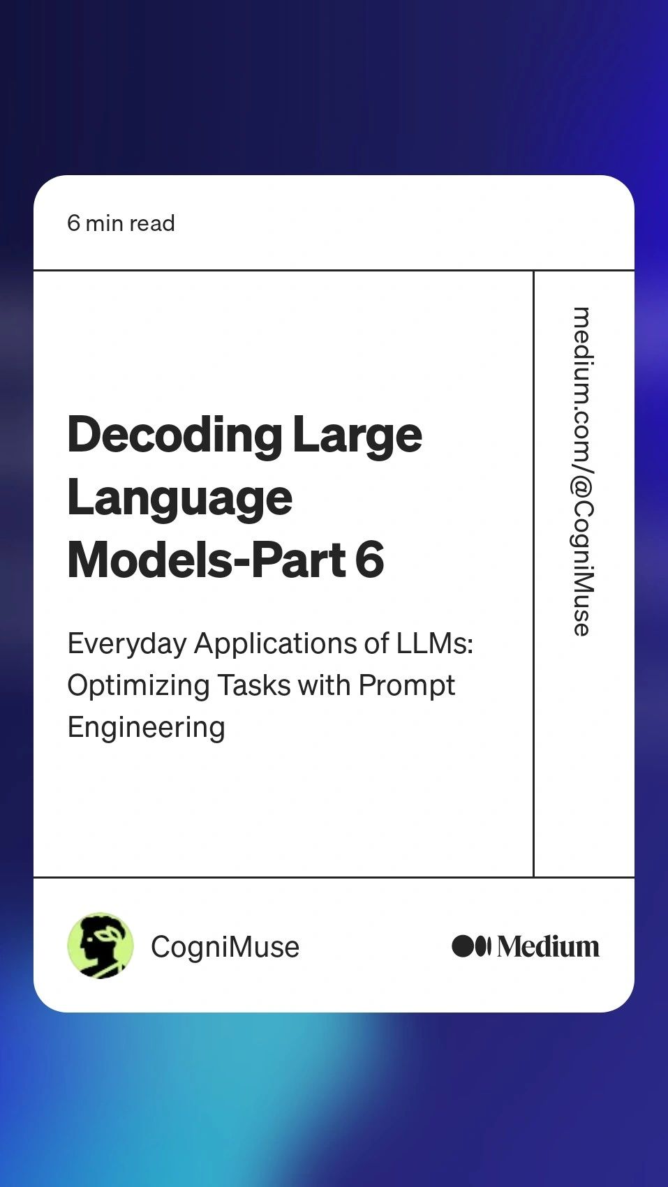 CogniMuse on LinkedIn: Decoding Large Language Models-Part 6 Everyday ... CogniMuse on LinkedIn: Decoding Large Language Models-Part 6 Everyday ...