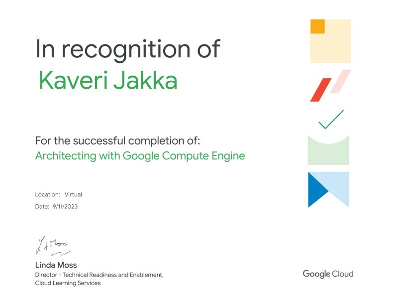 Kaveri Jakka on LinkedIn: #googlecloud #kubernetes Kaveri Jakka on LinkedIn: #googlecloud #kubernetes