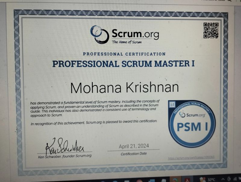 Mohana Krishnan Sugumaran on LinkedIn: I'm happy to share with you all ... Mohana Krishnan Sugumaran on LinkedIn: I'm happy to share with you all ...
