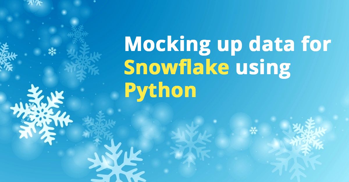 Boolean Data Systems on LinkedIn: Mocking up data for Snowflake using ... Boolean Data Systems on LinkedIn: Mocking up data for Snowflake using ...