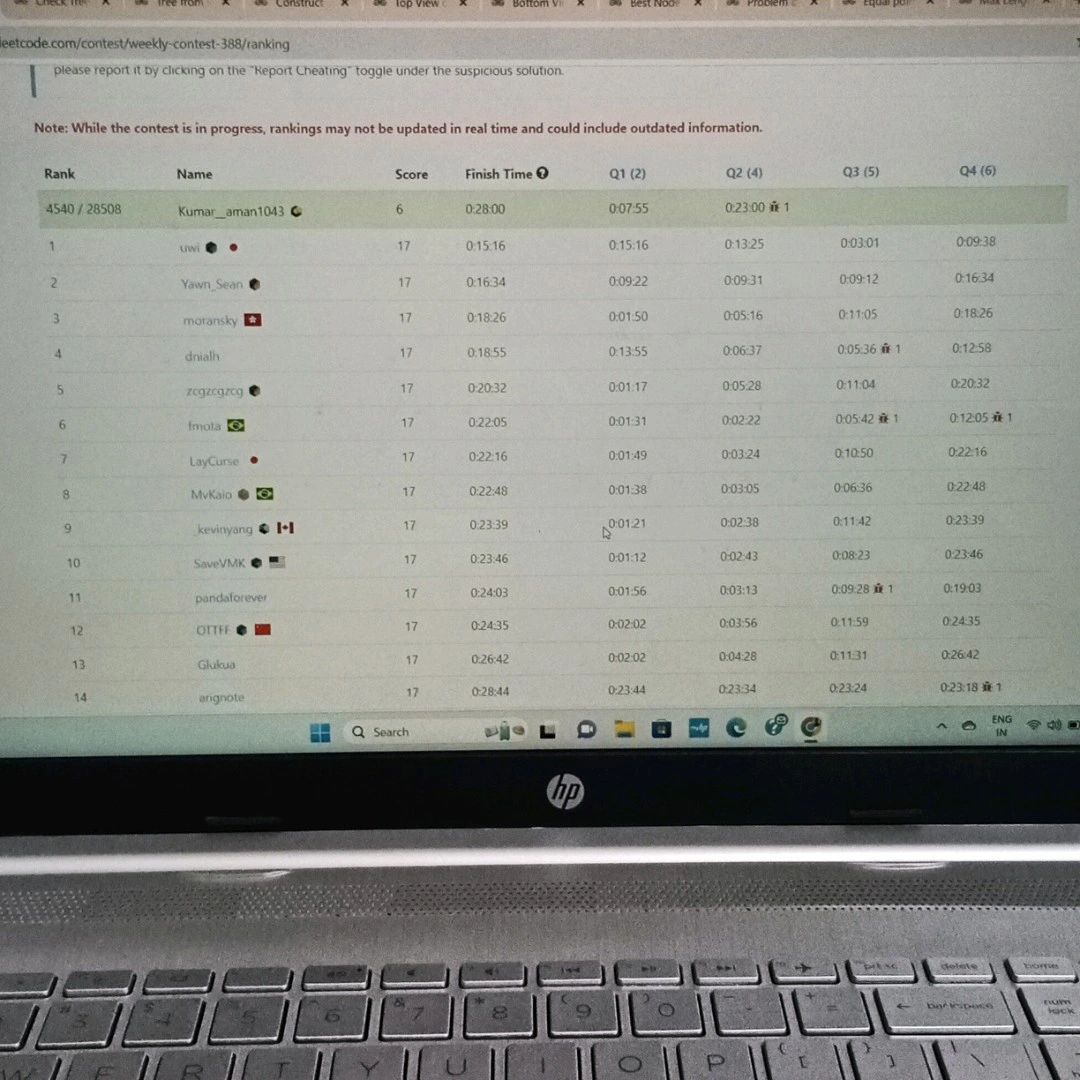 Aman Kumar on LinkedIn: #leetcode #codingcontest #problemsolving #rank4540 Aman Kumar on LinkedIn: #leetcode #codingcontest #problemsolving #rank4540