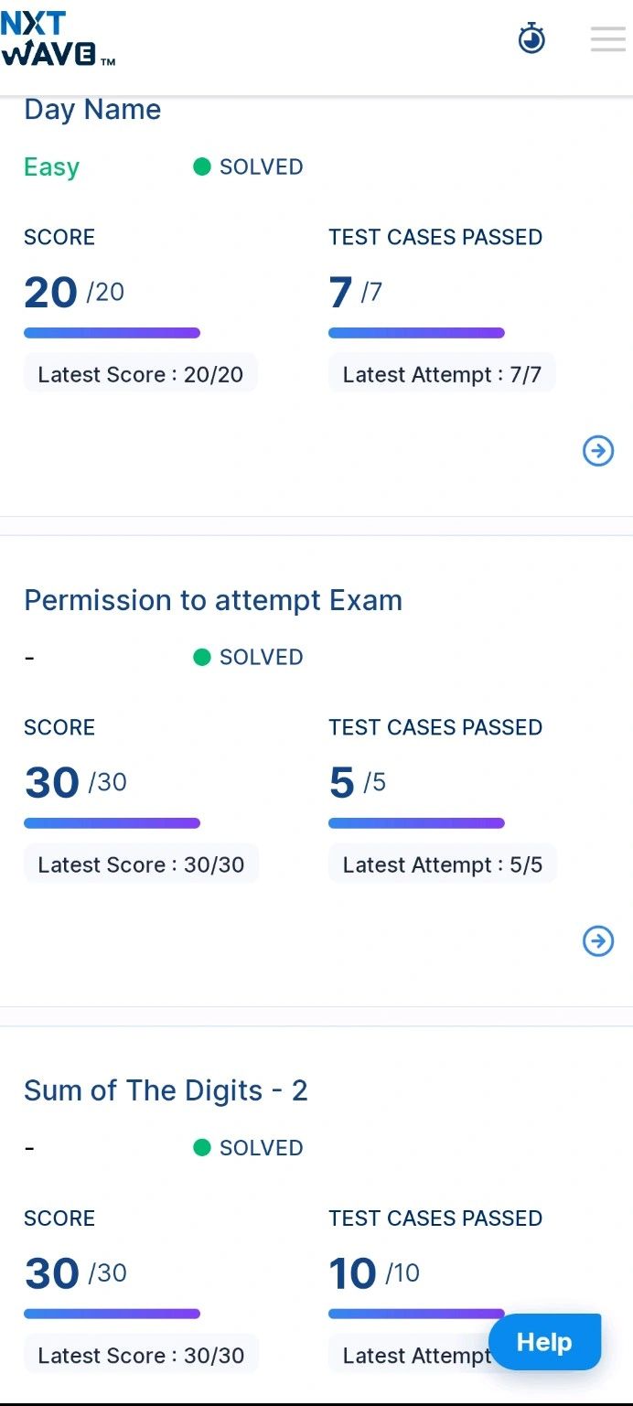 Srija Guntu on LinkedIn: #learningprogress #nxtwave #ccbp #consistency ... Srija Guntu on LinkedIn: #learningprogress #nxtwave #ccbp #consistency ...