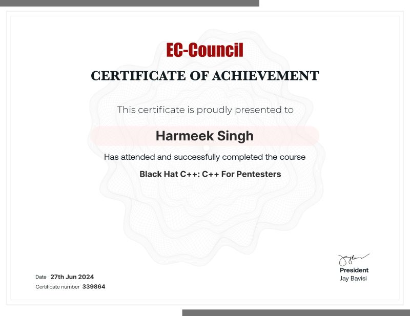 Harmeek Singh on LinkedIn: #cybersecurity #cplusplus #ethicalhacking # ... Harmeek Singh on LinkedIn: #cybersecurity #cplusplus #ethicalhacking # ...