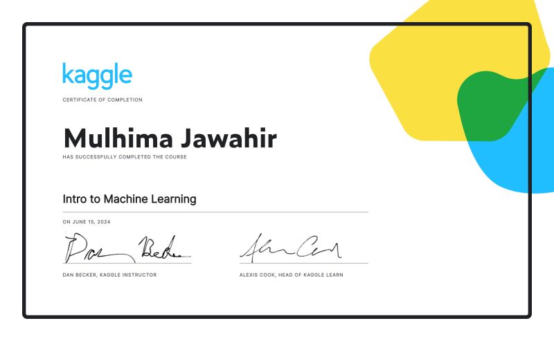Mulhima Jawahir on LinkedIn: #machinelearning #kaggle #certification # ... Mulhima Jawahir on LinkedIn: #machinelearning #kaggle #certification # ...