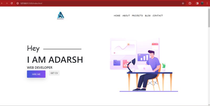 Adarsh B S on LinkedIn: Portfolio website Using HTML, CSS, Java script ... Adarsh B S on LinkedIn: Portfolio website Using HTML, CSS, Java script ...
