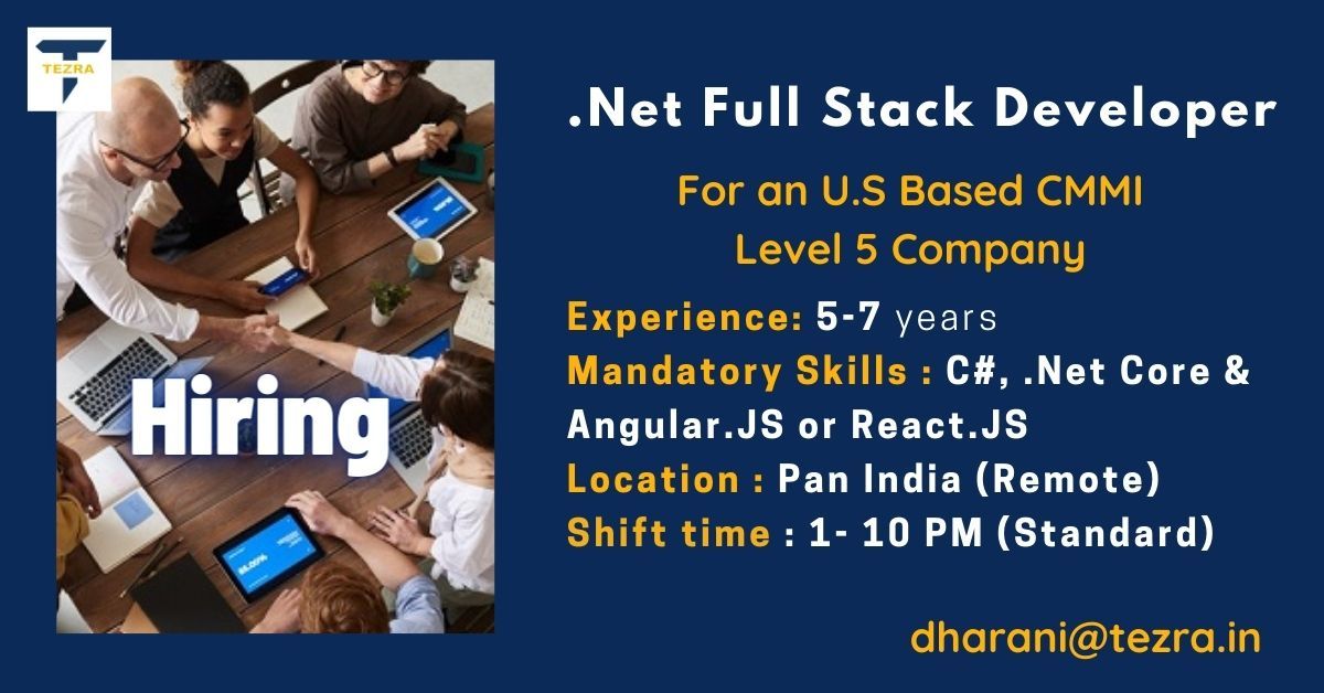 Tezra on LinkedIn: #dotnet_fullstack_developer #dotnet #dotnetfullstack… Tezra on LinkedIn: #dotnet_fullstack_developer #dotnet #dotnetfullstack…