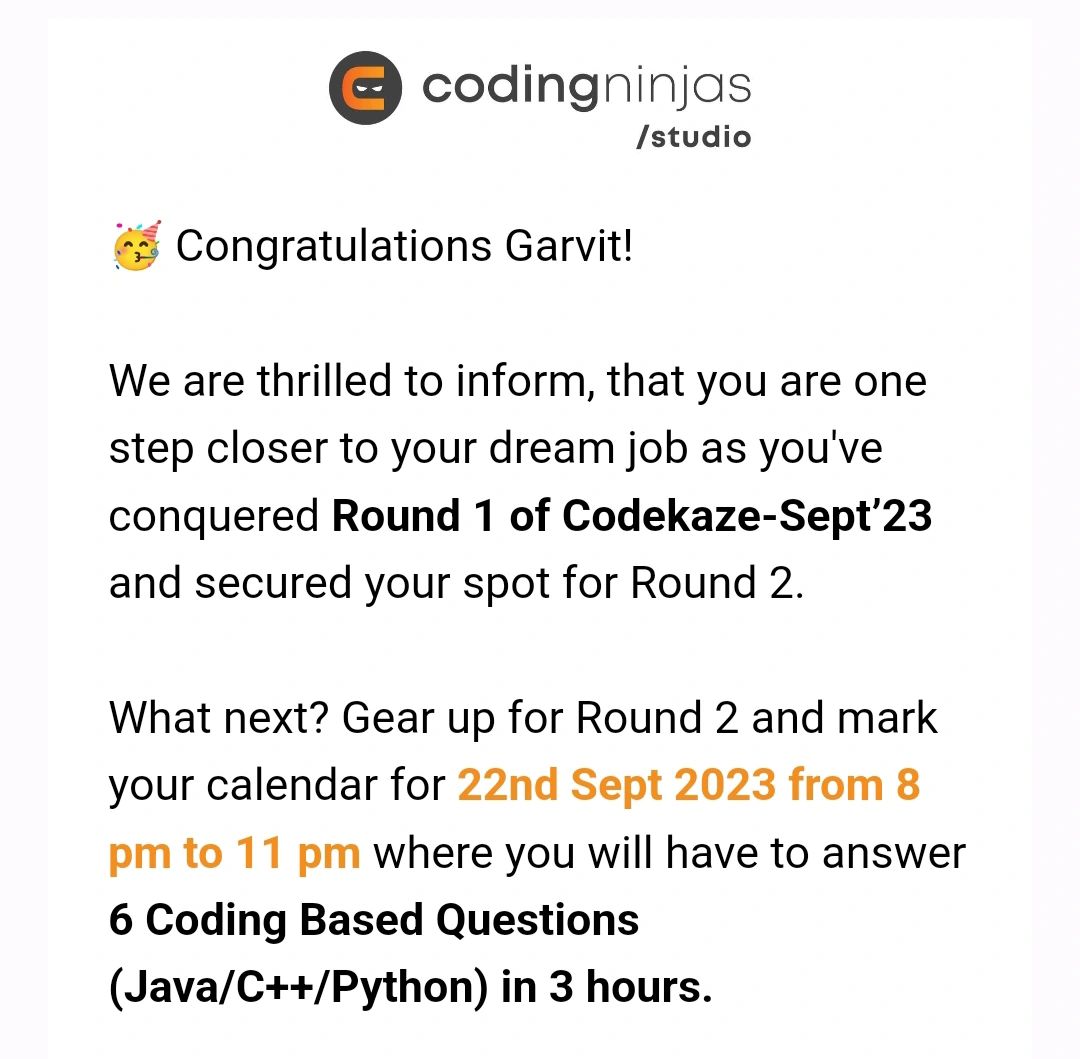 Garvit Sharma on LinkedIn: #codekaze #codingninjasstudio #dsa Garvit Sharma on LinkedIn: #codekaze #codingninjasstudio #dsa