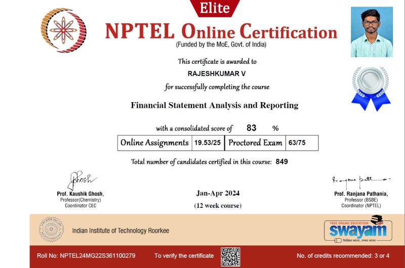 Rajeshkumar V on LinkedIn: #financialmanagement #nptel # ... Rajeshkumar V on LinkedIn: #financialmanagement #nptel # ...