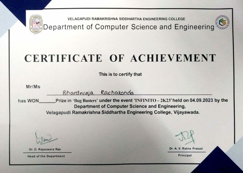 Bharadwaj Rachakonda on LinkedIn: I would like to share with regards to ... Bharadwaj Rachakonda on LinkedIn: I would like to share with regards to ...