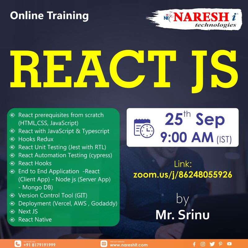 NareshIT on LinkedIn: #reactjs #javascript #programming #coding # ... NareshIT on LinkedIn: #reactjs #javascript #programming #coding # ...