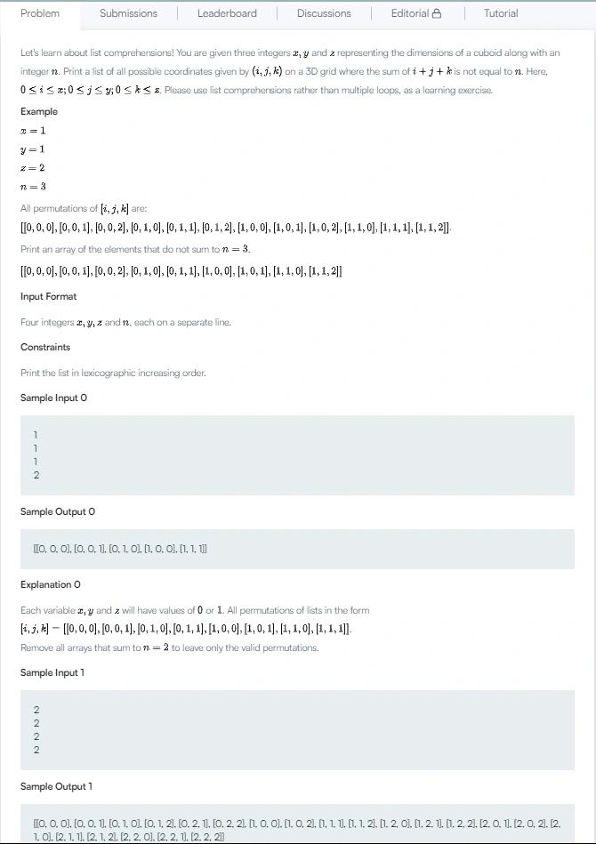 DODDI NARESH on LinkedIn: #hackerrank #python #problemsolving #consistency DODDI NARESH on LinkedIn: #hackerrank #python #problemsolving #consistency