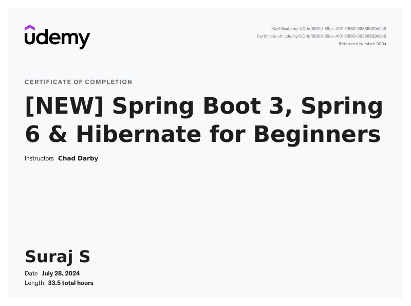 Suraj S on LinkedIn: #springboot #springframework #hibernate #java # ... Suraj S on LinkedIn: #springboot #springframework #hibernate #java # ...