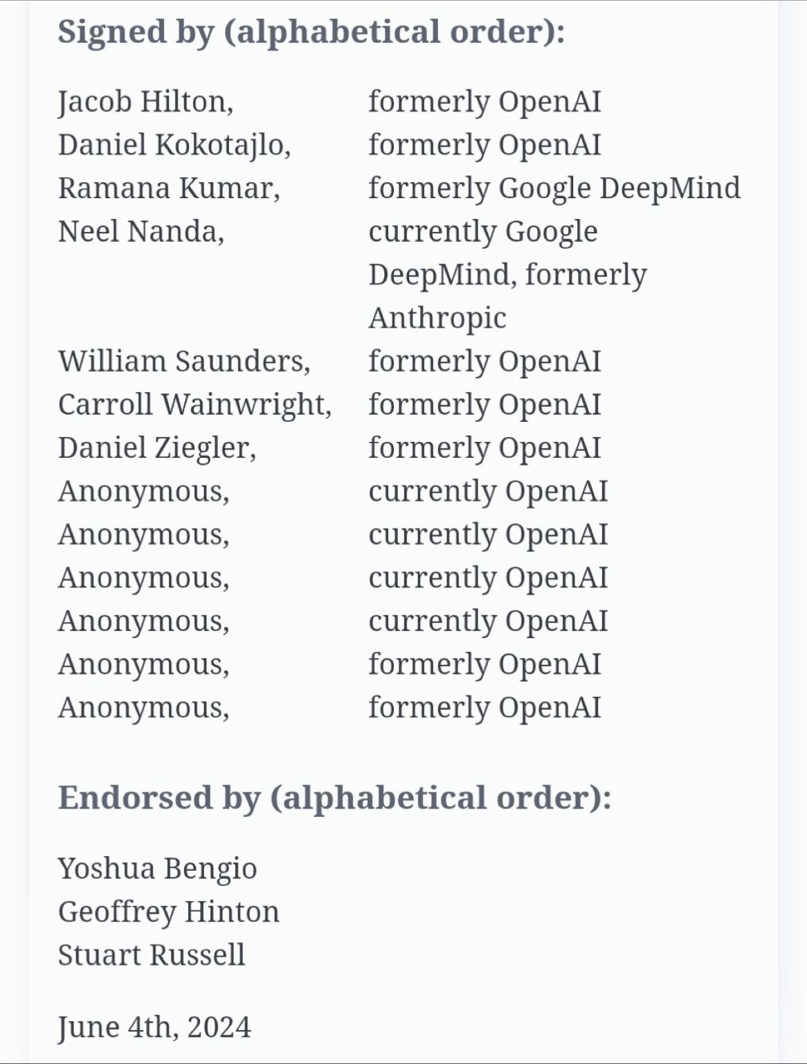 Jon Salisbury on LinkedIn: A group of current, and former, OpenAI ... Jon Salisbury on LinkedIn: A group of current, and former, OpenAI ...