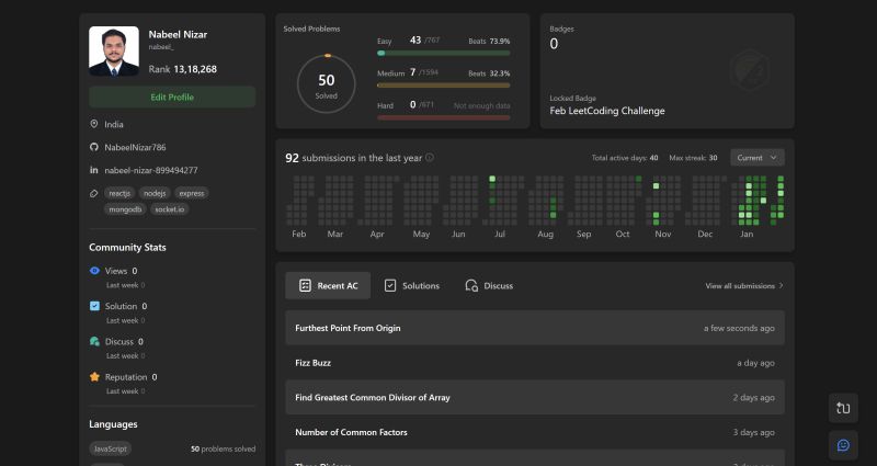 Nabeel Nizar on LinkedIn: #leetcode #codingjourney #problemsolving # ... Nabeel Nizar on LinkedIn: #leetcode #codingjourney #problemsolving # ...