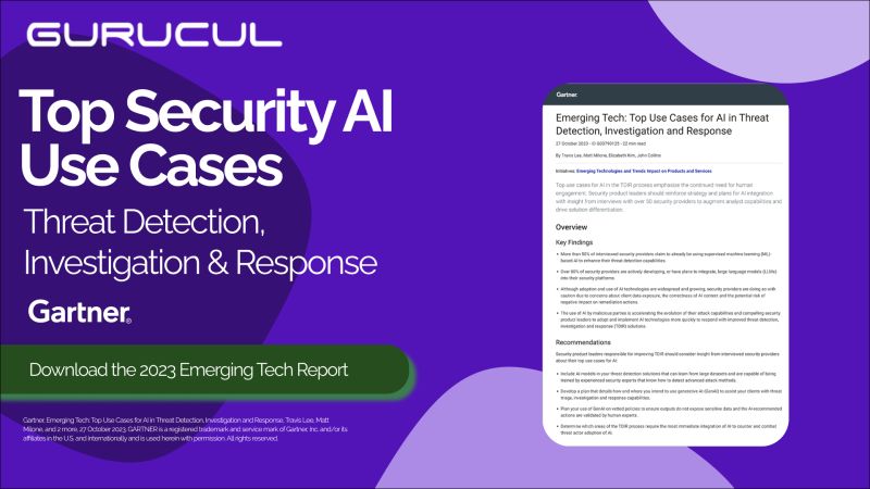 Gurucul on LinkedIn: #ai #siem #soc #secops #cybersecurity #threatdetection Gurucul on LinkedIn: #ai #siem #soc #secops #cybersecurity #threatdetection