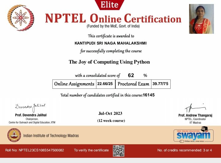 KANTIPUDI SRI NAGA MAHALAKSHMI on LinkedIn: #nptel # ... KANTIPUDI SRI NAGA MAHALAKSHMI on LinkedIn: #nptel # ...