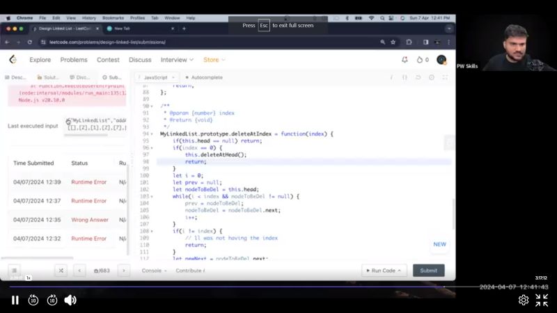 Sairam Patra on LinkedIn: #coding #javascript #linkedlist #alwayslearning Sairam Patra on LinkedIn: #coding #javascript #linkedlist #alwayslearning