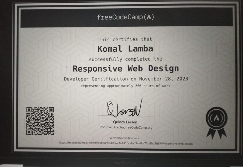 Komal Lamba on LinkedIn: #webdesign #html #css #javascript #certification Komal Lamba on LinkedIn: #webdesign #html #css #javascript #certification