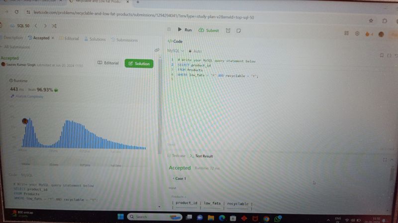 Saurav Singh on LinkedIn: Leetcode Challenge SQL 50 Saurav Singh on LinkedIn: Leetcode Challenge SQL 50
