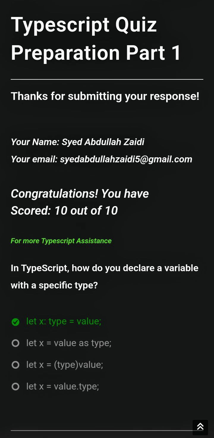 Syed Abdullah Zaidi on LinkedIn: #typescript #coding #learning # ... Syed Abdullah Zaidi on LinkedIn: #typescript #coding #learning # ...