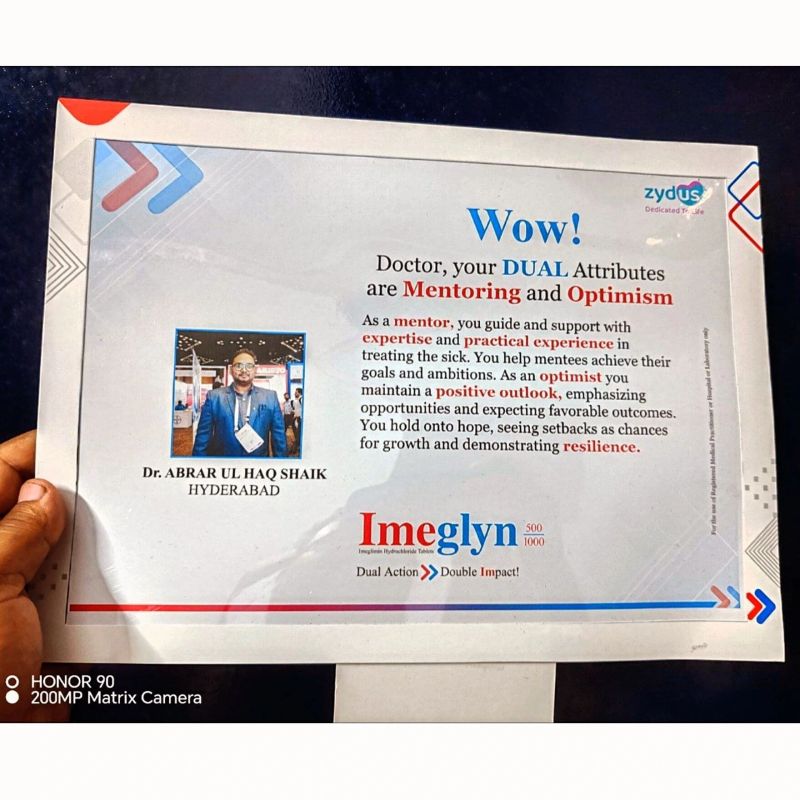 Dr. Abrar Ul Haq Shaik on LinkedIn: Thankyou Zydus Group Dr. Abrar Ul Haq Shaik on LinkedIn: Thankyou Zydus Group