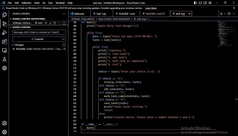 vs janani on LinkedIn: #python #coding #taskmanager #programming # ... vs janani on LinkedIn: #python #coding #taskmanager #programming # ...