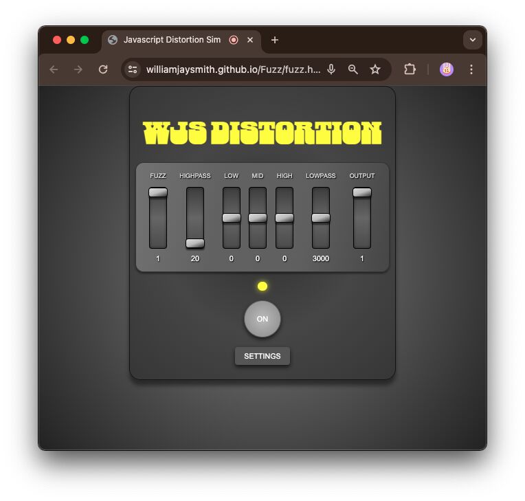 Will Smith on LinkedIn: #javascript #guitarpedal #distortionsimulator # ... Will Smith on LinkedIn: #javascript #guitarpedal #distortionsimulator # ...