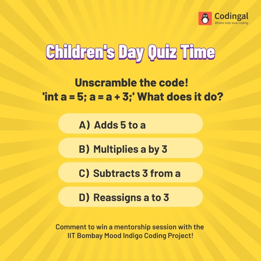 Codingal on LinkedIn: #coding #codingchallenge #codingforkids # ... Codingal on LinkedIn: #coding #codingchallenge #codingforkids # ...