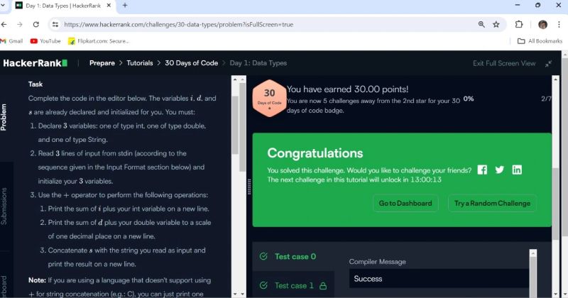DILIP KUMAR on LinkedIn: #30daysofchallenge #coding DILIP KUMAR on LinkedIn: #30daysofchallenge #coding