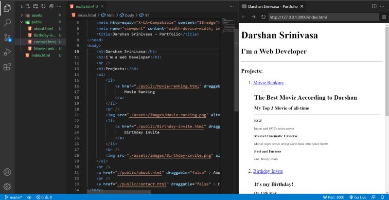 Darshan S on LinkedIn: #day2 #html #frontend #webdevelopment #github Darshan S on LinkedIn: #day2 #html #frontend #webdevelopment #github