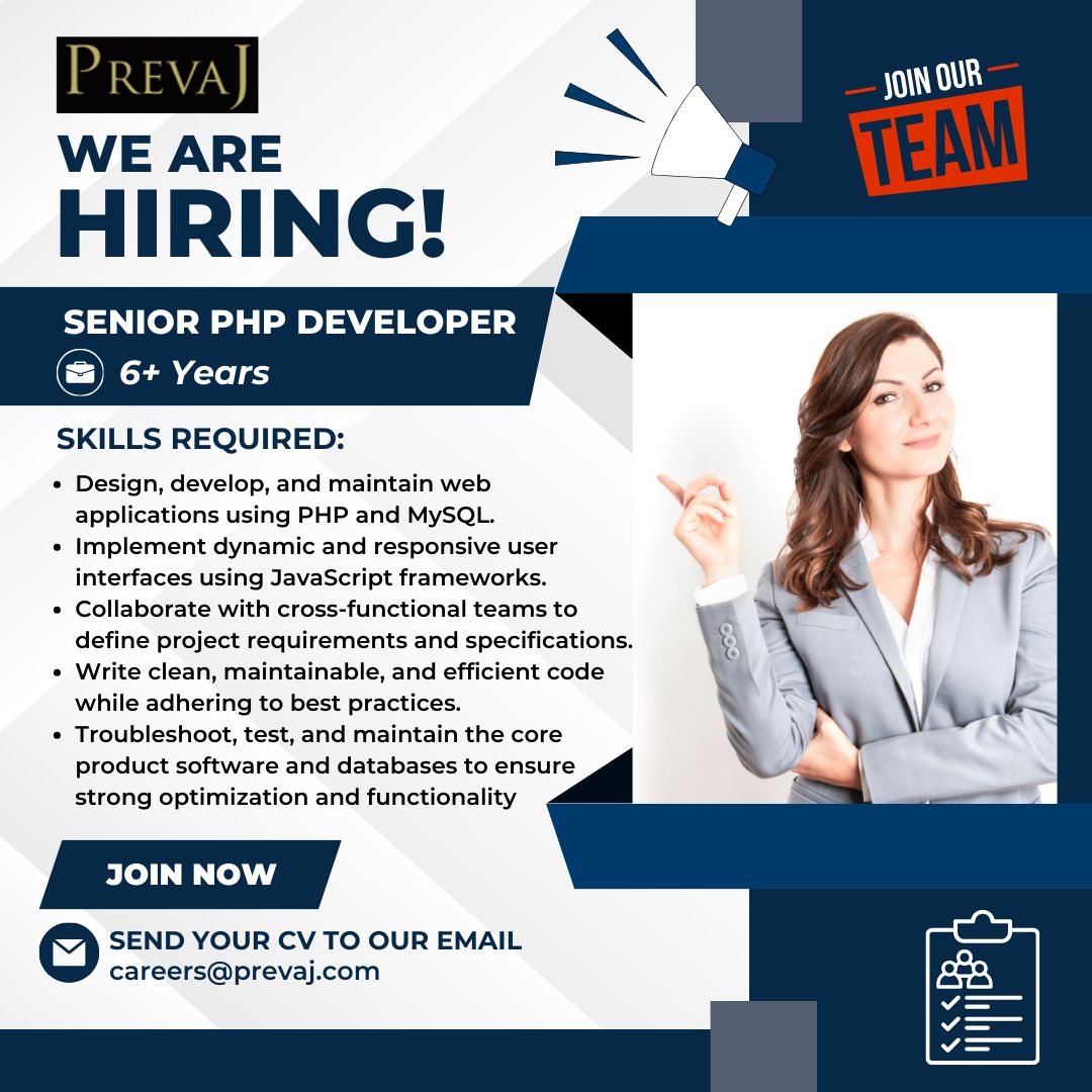PREVAJ on LinkedIn: #php #seniorphp #phpjobs #phpdeveloper #phpvacancy ... PREVAJ on LinkedIn: #php #seniorphp #phpjobs #phpdeveloper #phpvacancy ...