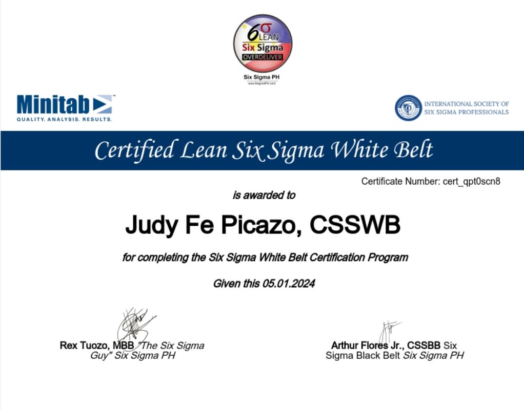 Judy Fe Picazo on LinkedIn: Sharing my first certificate for 2024. 💚 ... Judy Fe Picazo on LinkedIn: Sharing my first certificate for 2024. 💚 ...