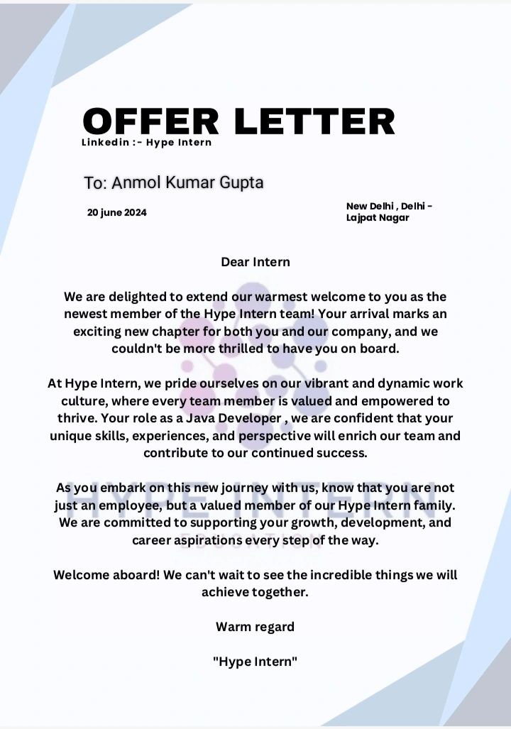 Anmol Kumar Gupta on LinkedIn: #internship #careergrowth #grateful # ... Anmol Kumar Gupta on LinkedIn: #internship #careergrowth #grateful # ...