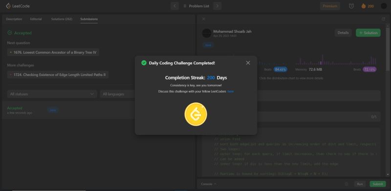Mohammad Shoaib Jah on LinkedIn: #200days #200daysofcoding #leetcode # ... Mohammad Shoaib Jah on LinkedIn: #200days #200daysofcoding #leetcode # ...