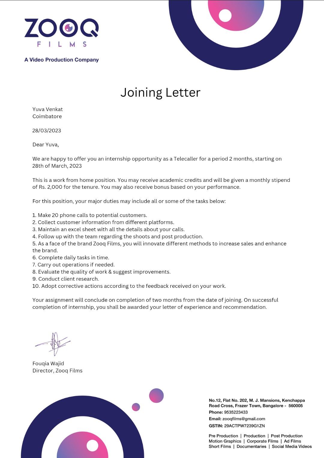 Yuva venkat .P on LinkedIn: My first Internship Yuva venkat .P on LinkedIn: My first Internship