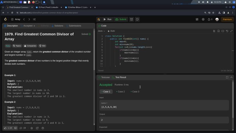Arther Bhion C on LinkedIn: #leetcode #100daysofcode #codingchallenge # ... Arther Bhion C on LinkedIn: #leetcode #100daysofcode #codingchallenge # ...
