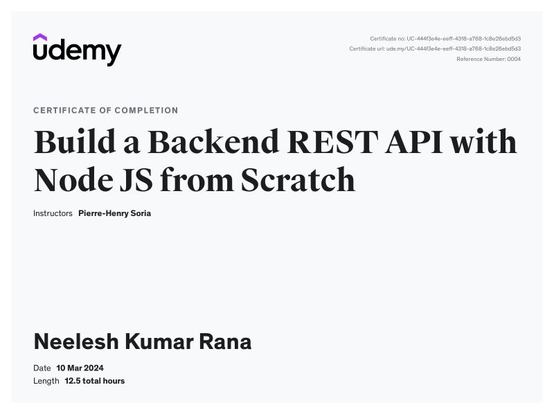 Neelesh Kumar Rana on LinkedIn: #nodejs #backenddevelopment #restapi Neelesh Kumar Rana on LinkedIn: #nodejs #backenddevelopment #restapi