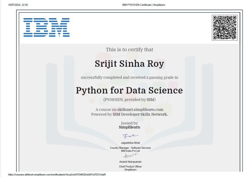 Srijit Sinha Roy on LinkedIn: #python #pythonprogramming # ... Srijit Sinha Roy on LinkedIn: #python #pythonprogramming # ...