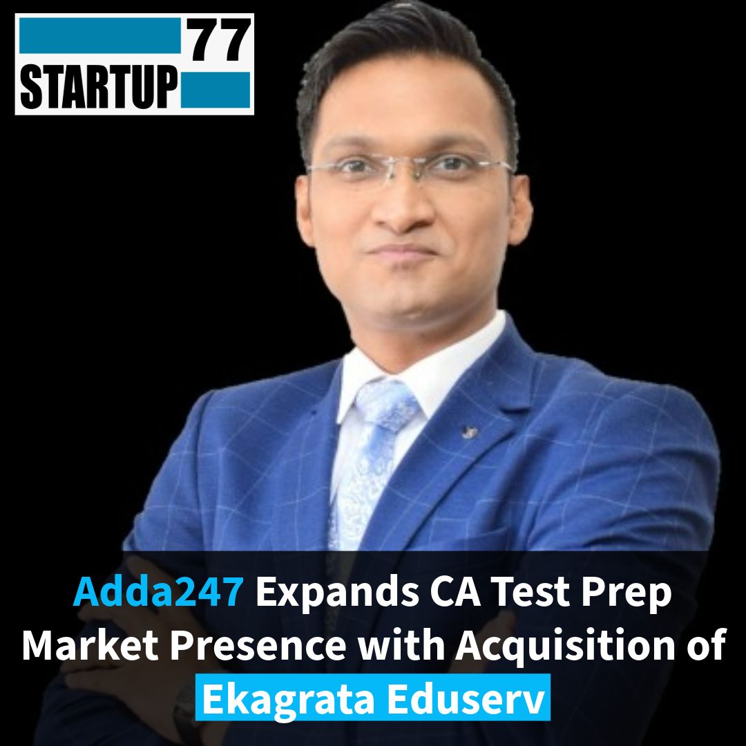 Startup77 on LinkedIn: #adda247 #ekagrataeduserv #edtech #caexamprep # ... Startup77 on LinkedIn: #adda247 #ekagrataeduserv #edtech #caexamprep # ...
