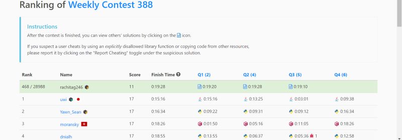 Rachit Agnihotri on LinkedIn: #competitiveprogramming #leetcode | 12 ... Rachit Agnihotri on LinkedIn: #competitiveprogramming #leetcode | 12 ...