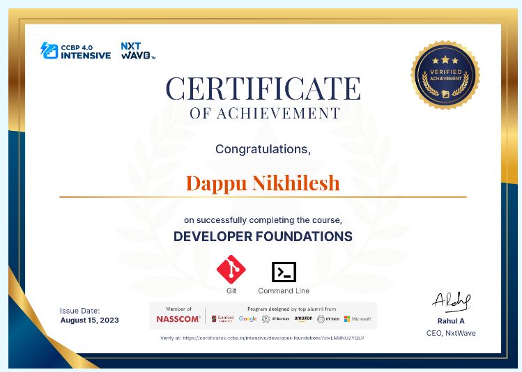 Dappu Nikhilesh on LinkedIn: #githubeducation #nxtwavegrad # ... Dappu Nikhilesh on LinkedIn: #githubeducation #nxtwavegrad # ...
