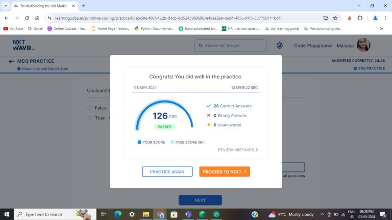 Manasa Thangella on LinkedIn: #nxtwave #learning #ccbp #dataanalytics Manasa Thangella on LinkedIn: #nxtwave #learning #ccbp #dataanalytics