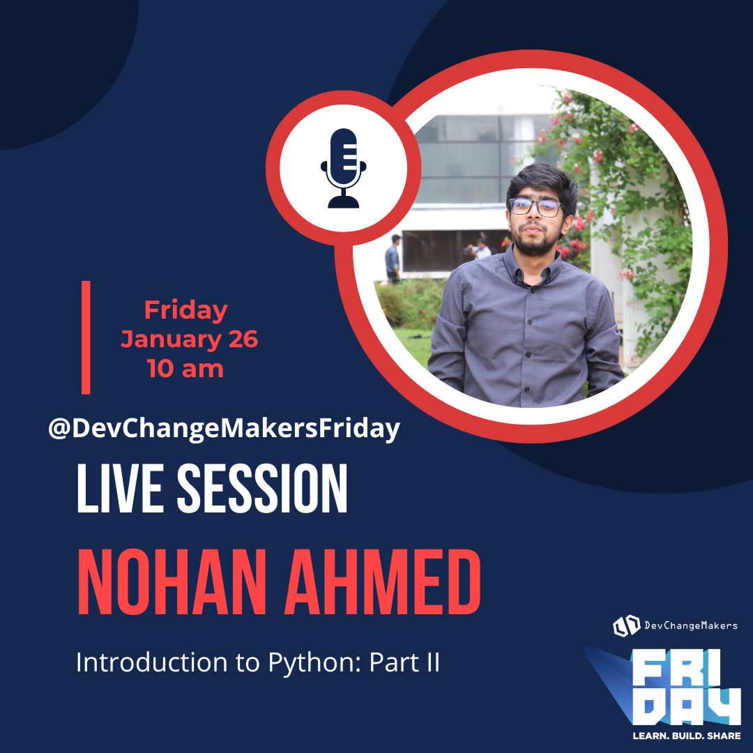 Nohan Ahmed on LinkedIn: #python #pythonprogramming #devchangemakers Nohan Ahmed on LinkedIn: #python #pythonprogramming #devchangemakers