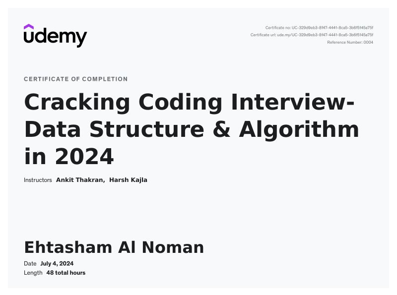 Ehtasham Al Noman on LinkedIn: #coding #datastructures #algorithms # ... Ehtasham Al Noman on LinkedIn: #coding #datastructures #algorithms # ...