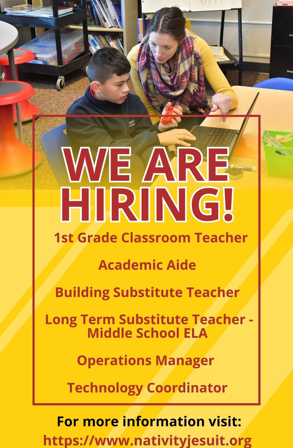 Nativity Jesuit Academy on LinkedIn: Join our team! Please share this ... Nativity Jesuit Academy on LinkedIn: Join our team! Please share this ...