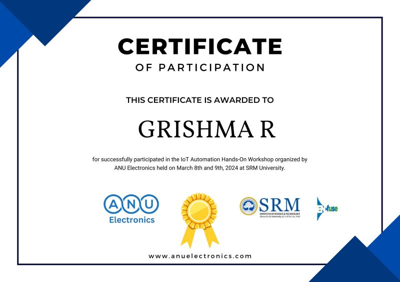 Grishma R on LinkedIn: #iot #learning #workshop #certificate #iotcloud ... Grishma R on LinkedIn: #iot #learning #workshop #certificate #iotcloud ...