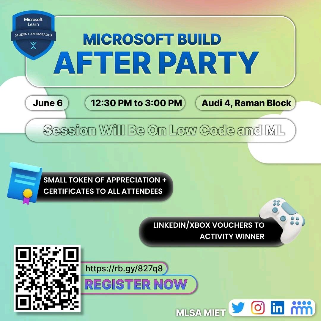 Chirag Tankan on LinkedIn: MLSA MIET Chirag Tankan on LinkedIn: MLSA MIET