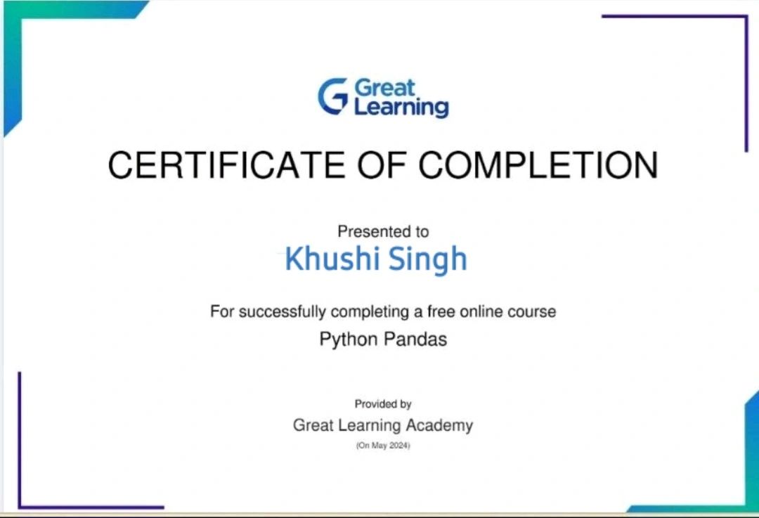 Khushi Singh on LinkedIn: #python #pandas #dataanalysis # ... Khushi Singh on LinkedIn: #python #pandas #dataanalysis # ...