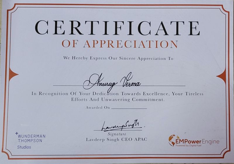 Anurag Verma on LinkedIn: #appriciation #teamwork #thankful Anurag Verma on LinkedIn: #appriciation #teamwork #thankful
