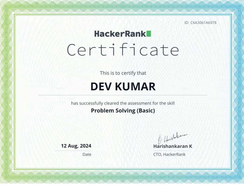 DEV CHAUHAN on LinkedIn: #python #coding #hackerrank #certification # ... DEV CHAUHAN on LinkedIn: #python #coding #hackerrank #certification # ...